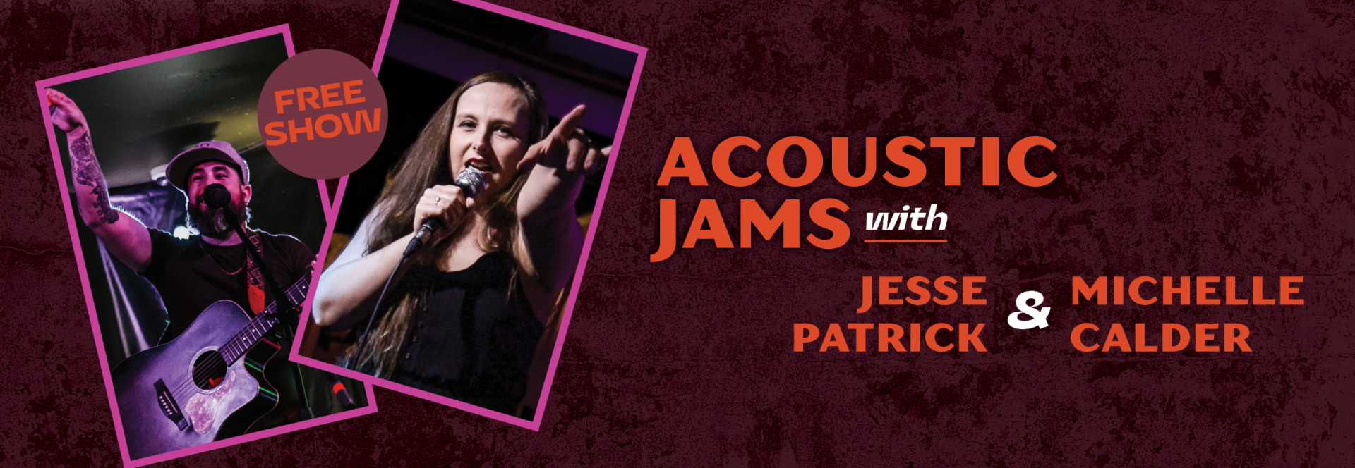 Acoustic Jams W/Jesse Patrick & Michelle Calder – The Carleton