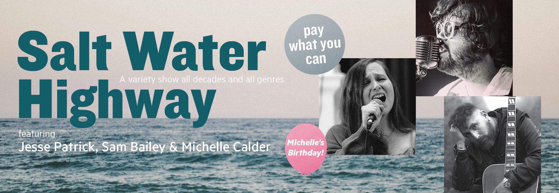 Salt Water Highway ft. Jesse Patrick, Sam Bailey & Michelle Calder - Pay What You Can – The Carleton