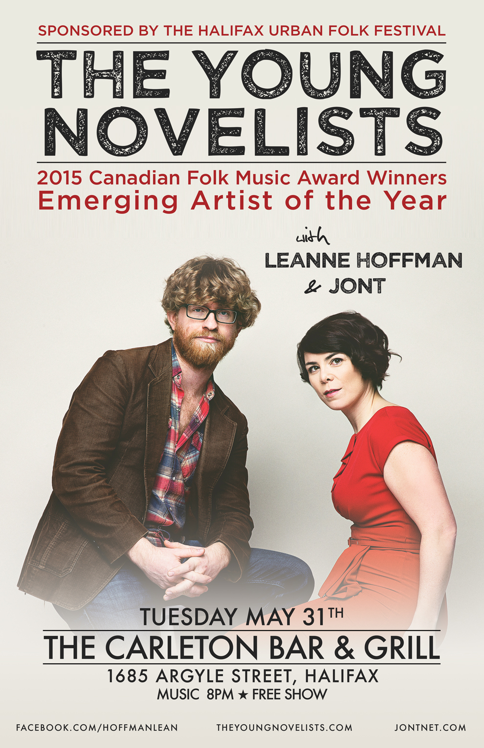 HUFF Presents - The Young Novelists + Leanne Hoffman + Jont - FREE SHOW ...