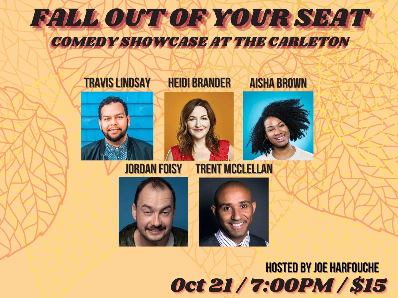 Comedy At The Carleton - Travis Lindsay + Heidi Brander + Aisha Brown ...