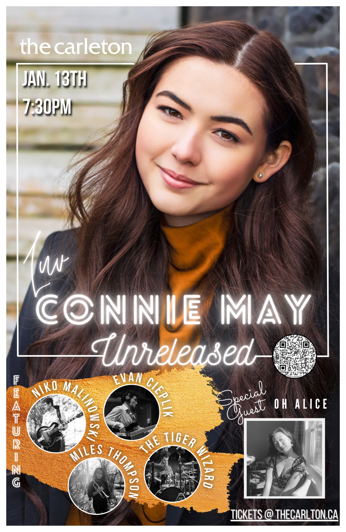 CANCELLED: Connie May + Oh Alice – The Carleton