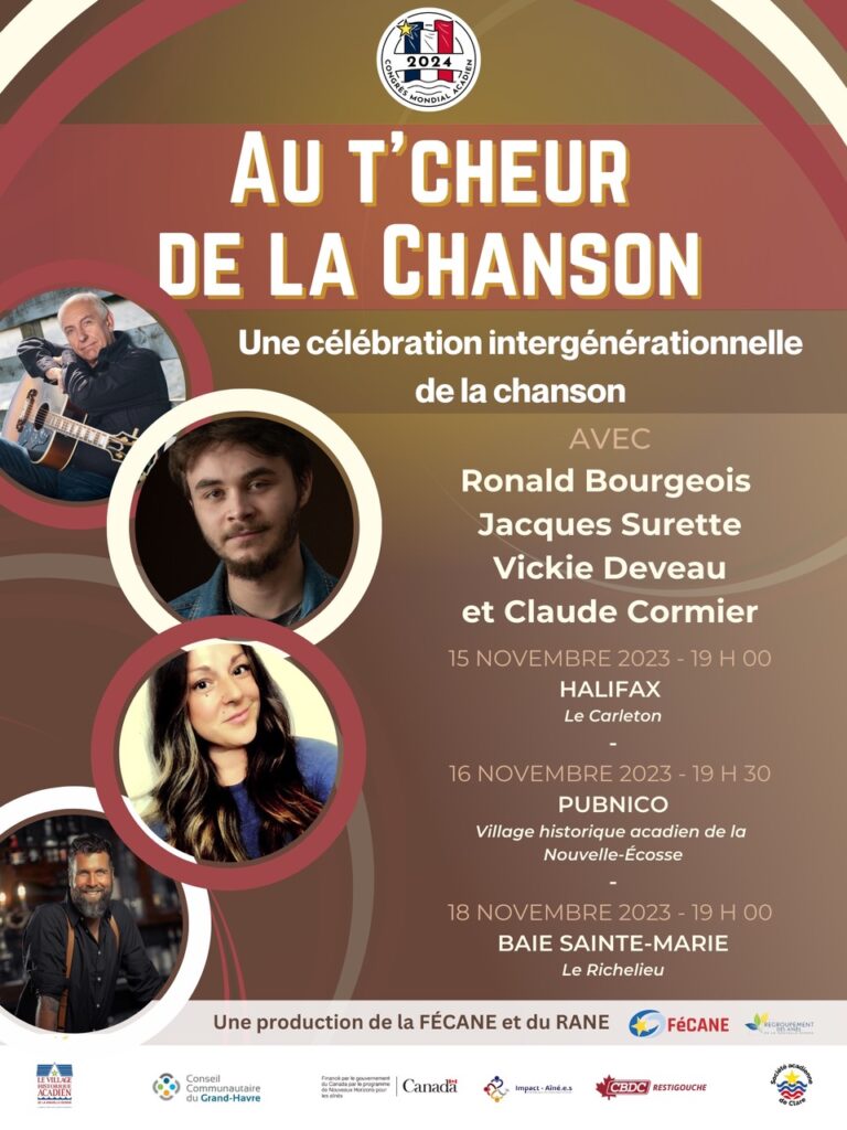 Au t'cheur de la chanson avec Ronald Bourgeois, Jacques Surette, Vicky ...